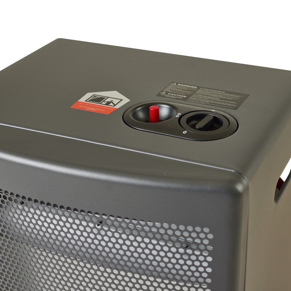 Glow Warm Blue Flame Portable Gas Cabinet Heater - Gas Depot UK